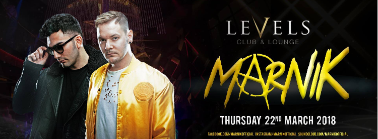 Marnik at Levels | Zipevent - Inspiration Everywhere