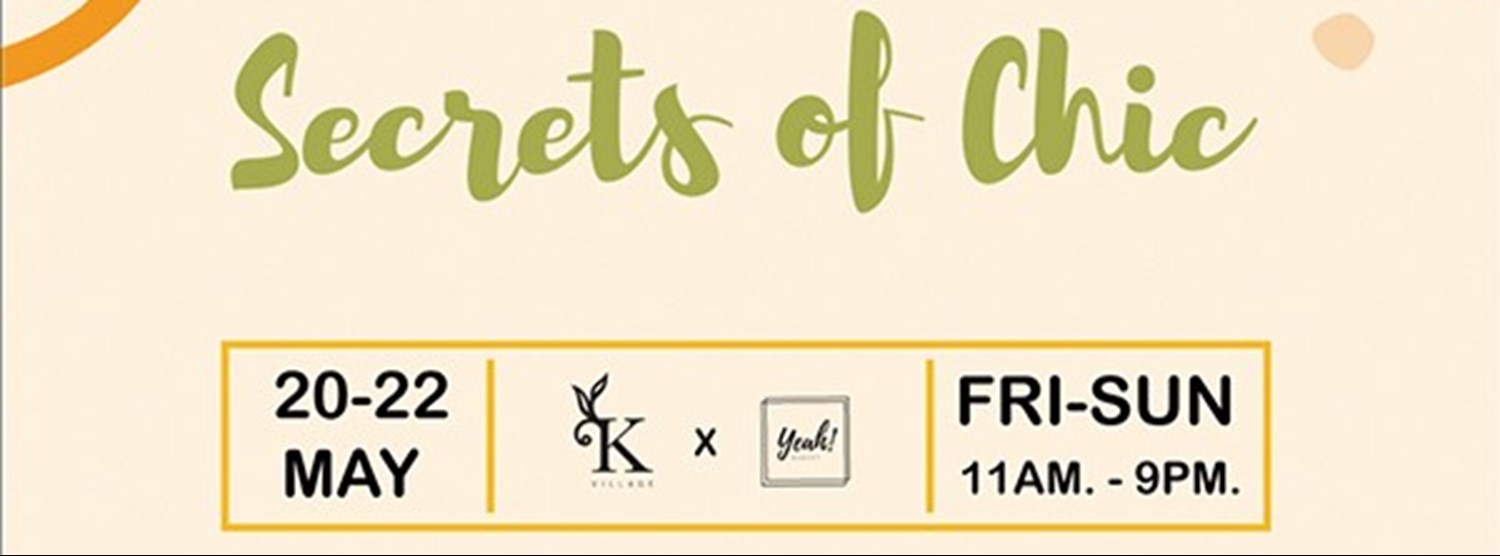 YEAH! MARKET “Secrets of Chic” | Zipevent - Inspiration Everywhere