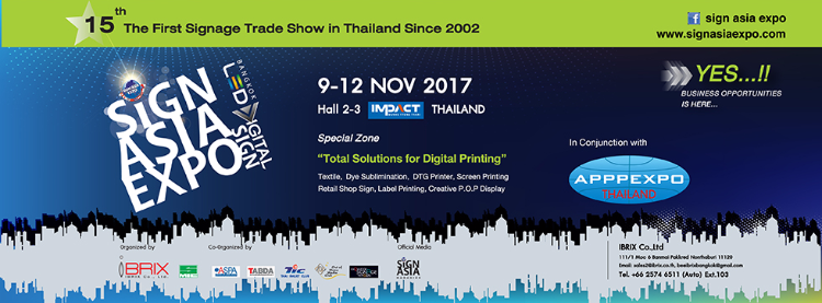Sign Asia Expo 2017 | Zipevent - Inspiration Everywhere