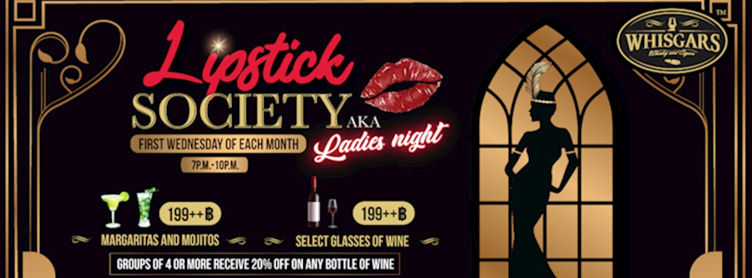 Lipstick Society at Whisgars | Zipevent - Inspiration Everywhere